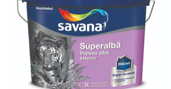 VOPSEA SUPERLAVABILA SAVANA SUPERALBA EXTERIOR 5L