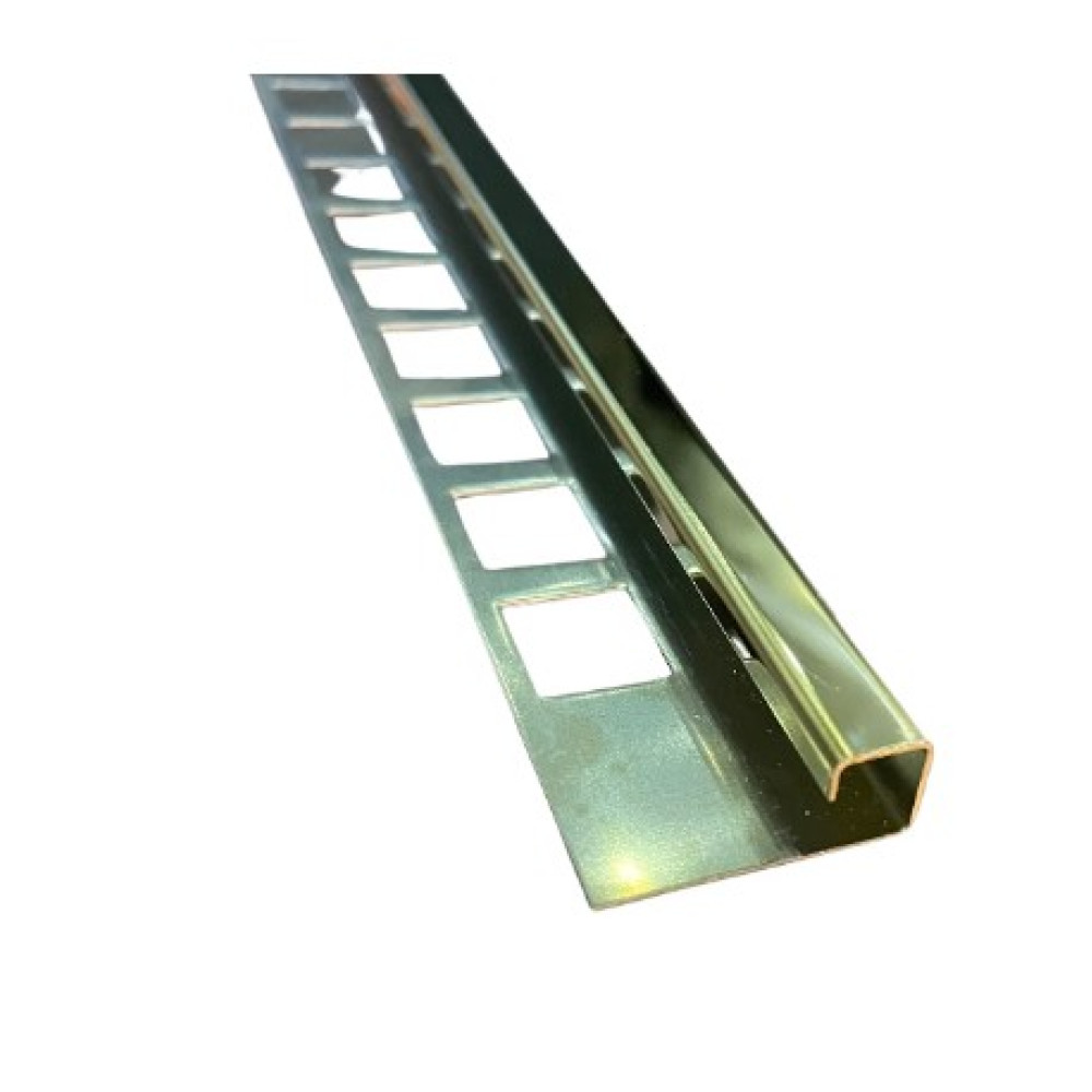 PROFIL INOX COLT EXTERIOR ARGINTIU LUCIOS 10MM X 2.7 M