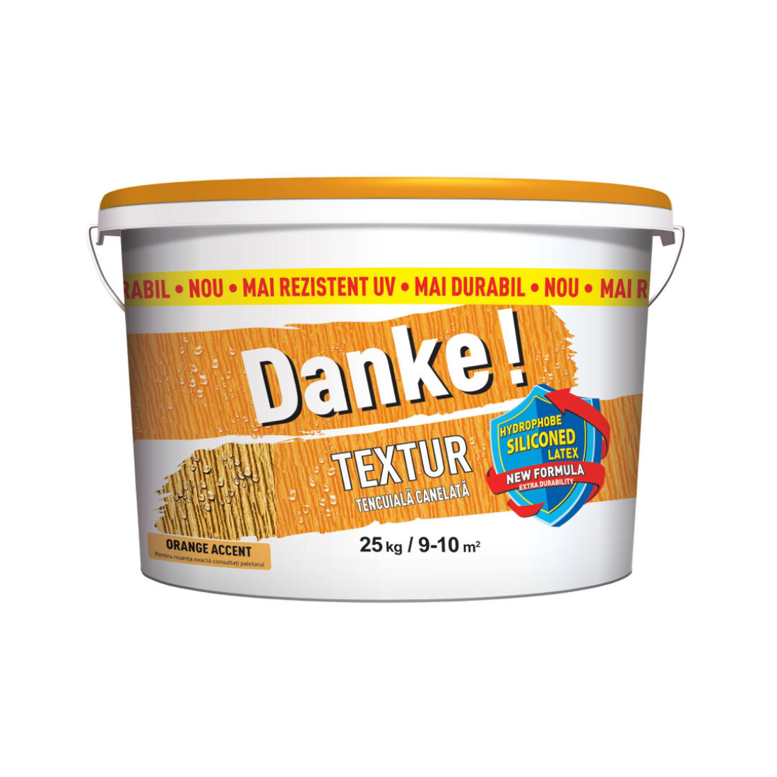 TENCUIALA DECORATIVA DANKE TEXTUR ORANGE ACCENT 25KG
