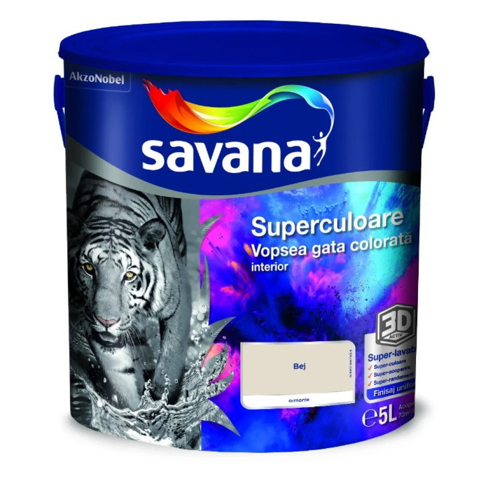 VOPSEA GATA COLORATA INTERIOR SAVANA BEJ-ARMONIE 5L