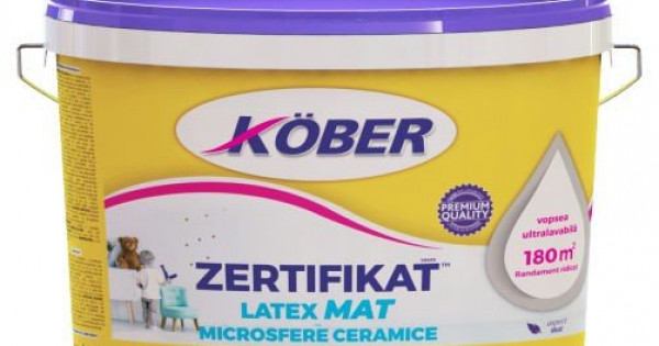 VOPSEA LAVABILA KOBER ZERTIFIKAT PLUS LATEX MAT 15L